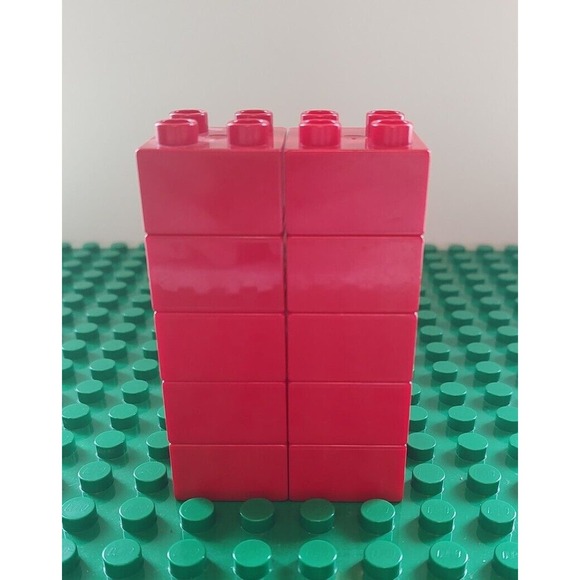 Lego | Toys | Lego Duplo Red 2x2 Brick Lot Blocks Replacements A5 ...